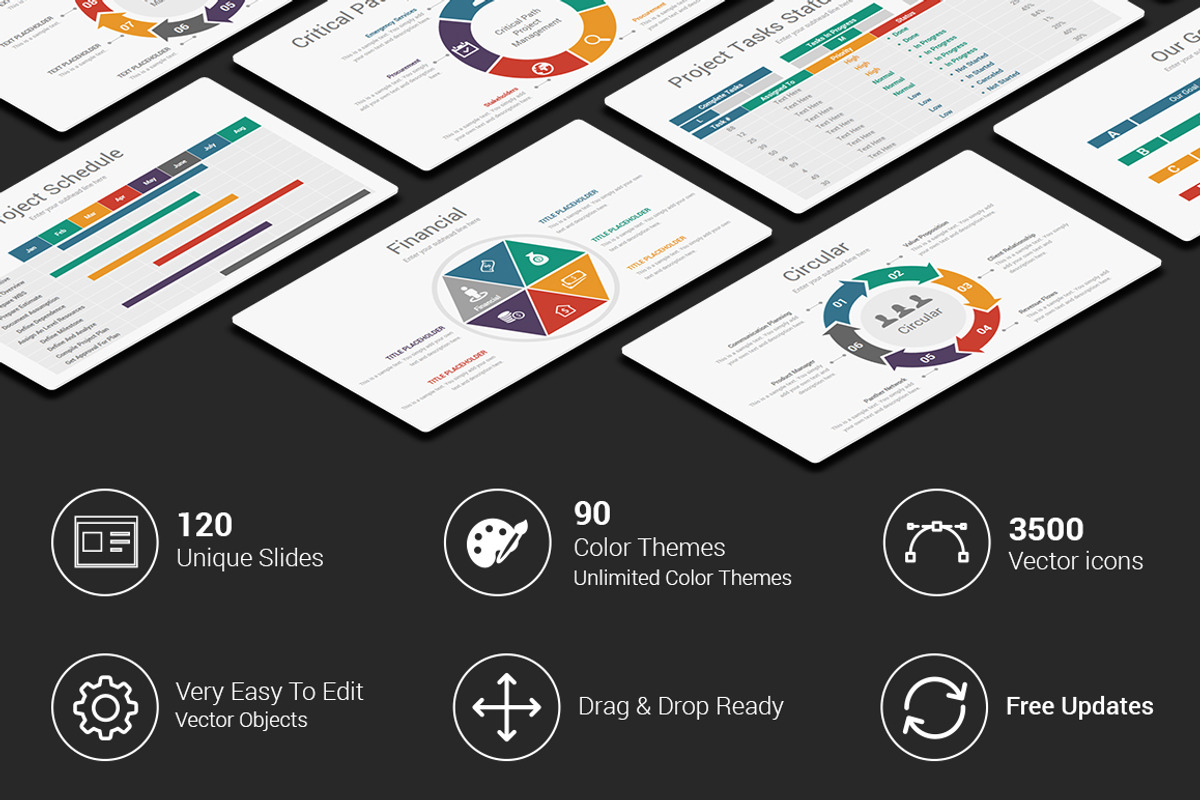 Project Planning PowerPoint Design, a Presentation Template by OceanArt
