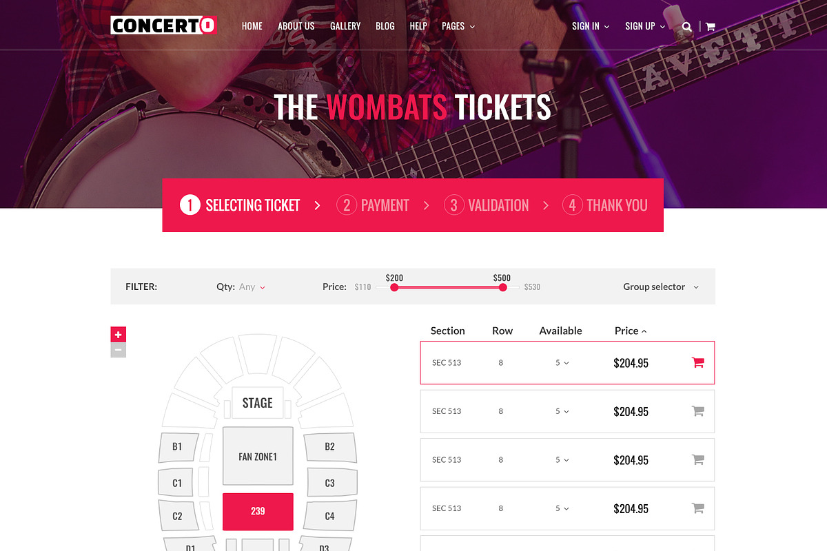 Concerto - Music Events & Tickets, a Websites & App Template by bestwebsoft
