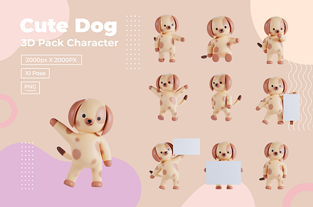 3DRT - Animals - Dog Pointer | Animal 3D Models ~ Creative Market