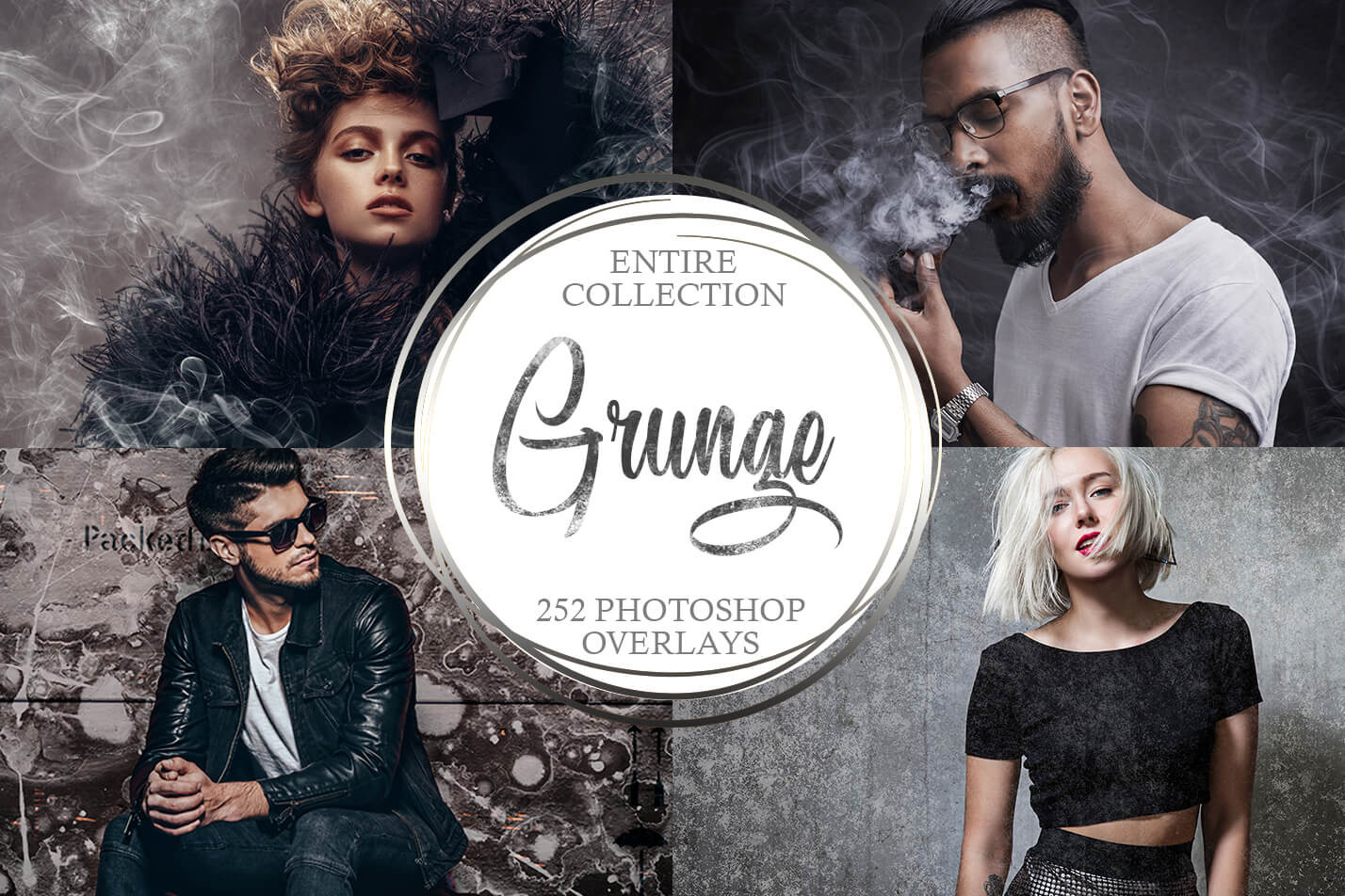 Grunge Overlays Collection, a Plug-in Add-On by FixThePhoto