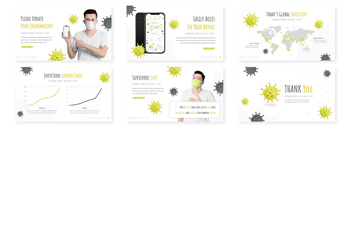 Covid 19 - Powerpoint Template, a Presentation Template by inspirasign