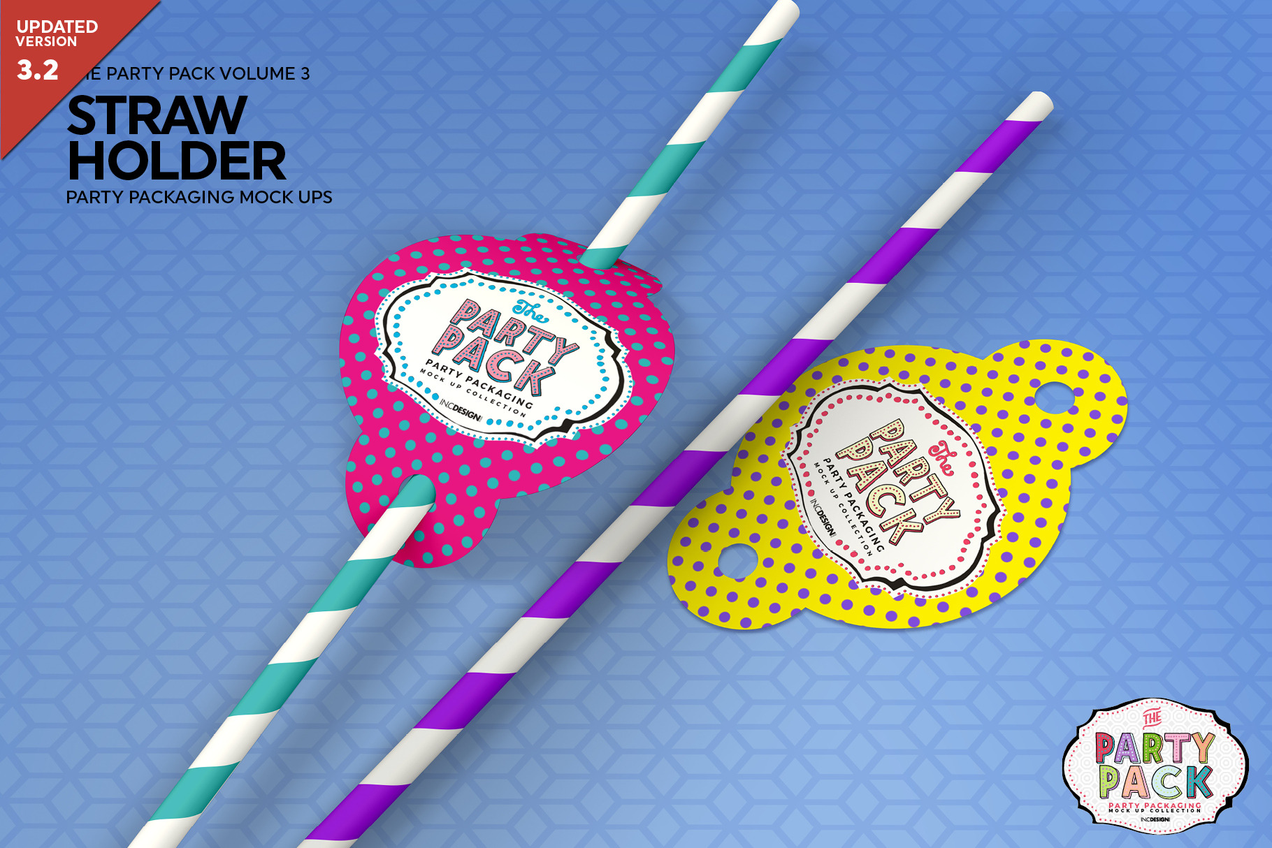 Straw Holder Packaging Mockup, a Cups & Container Mockup by INCDesign