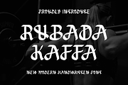 RUBADA KAFFA, a Blackletter Font by Van Design Studio