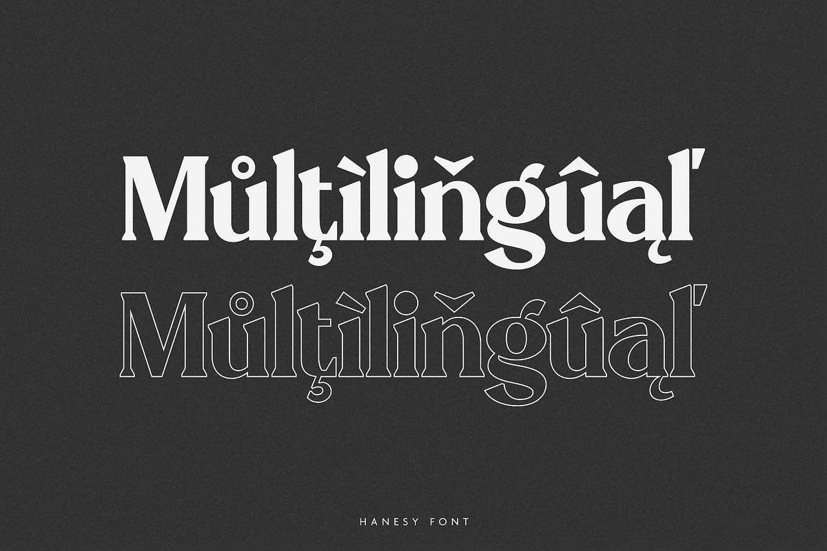 Hanesy - Modern Serif Font, a Serif Font by Ivan Rosenberg