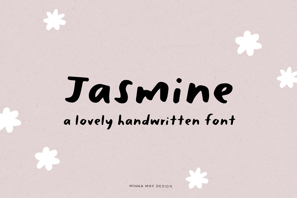 Jasmine - Handwritten Font, a Font by Minna May Design | Creative Market