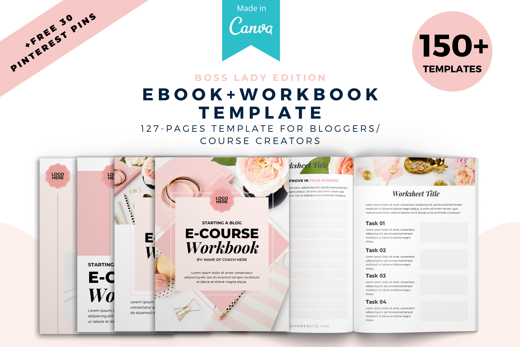 Boss Lady Mega Workbook Canva Template