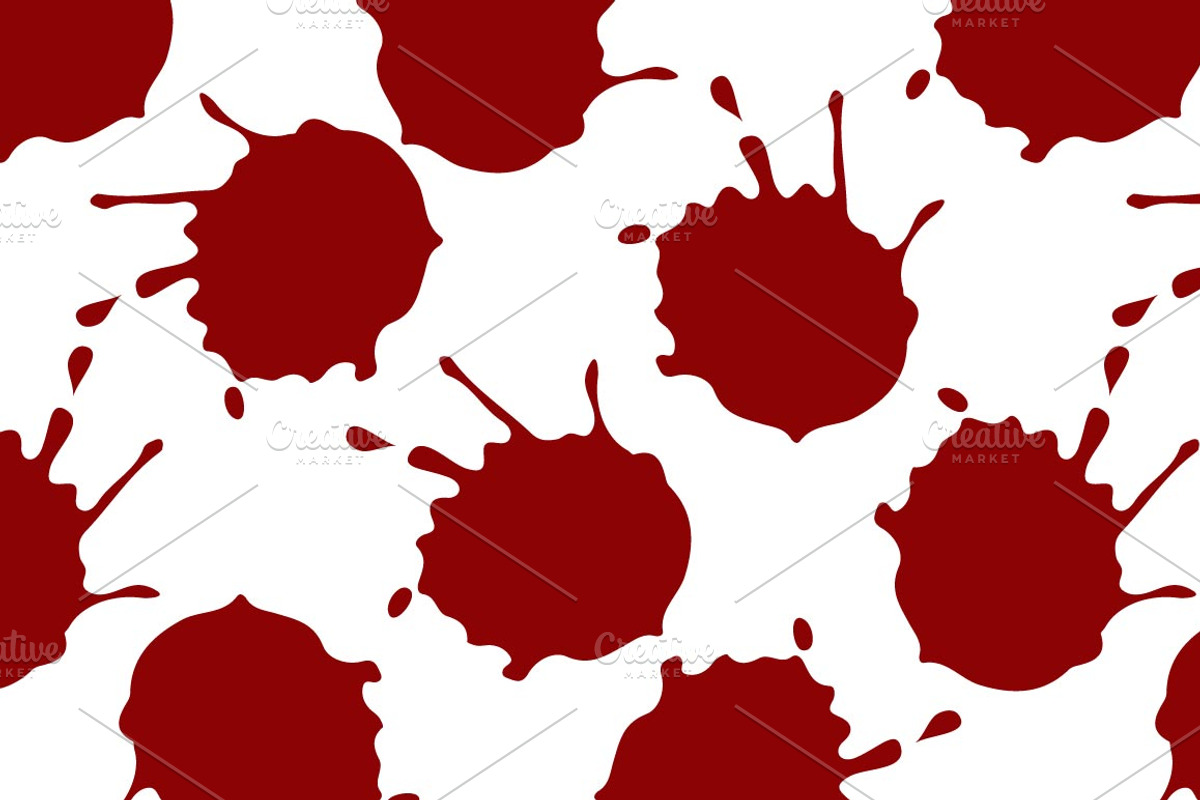 Blood Splatter pattern, a Pattern Graphic by Andrii Symonenko ...