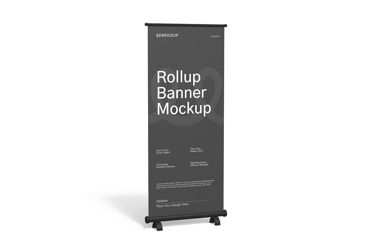 Retractable RollUp Banner Mockup