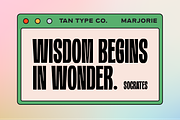 TAN - MARJORIE, a Font by TanType | marjorie font, marjorie font free ...