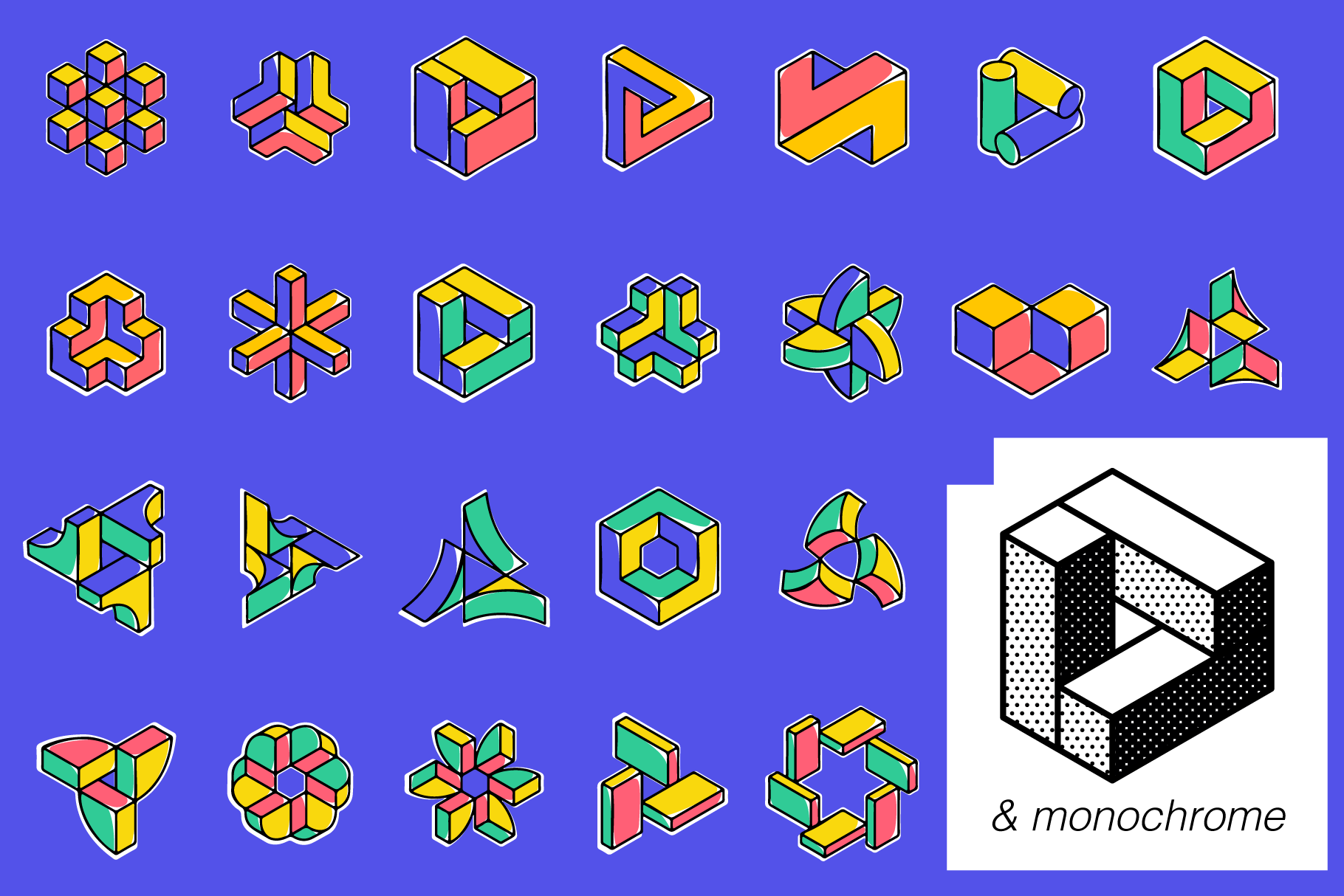 Impossible Vector Isometric Shapes, an Icon by kaer_shop
