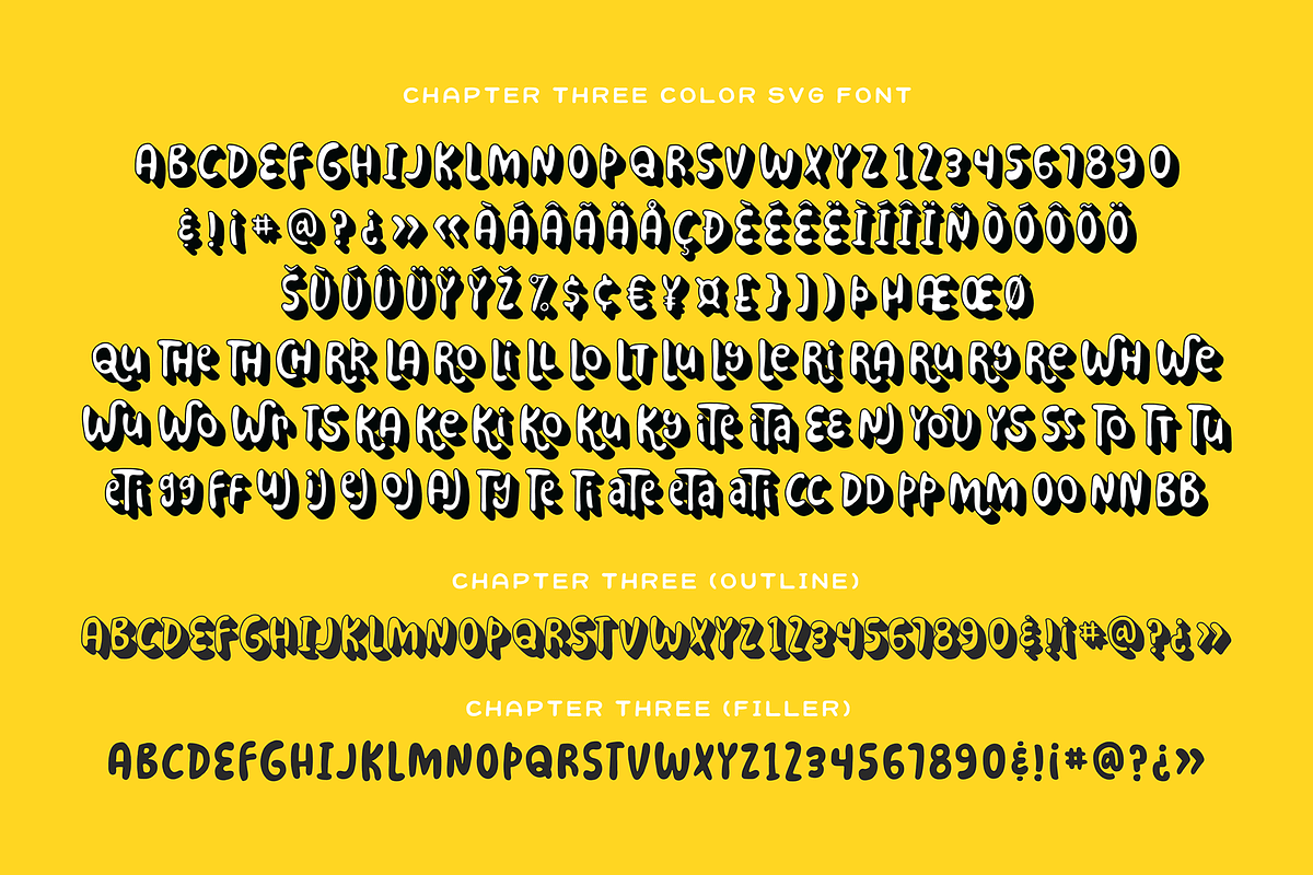 Chapter Three Font, a Font by Denise Chandler