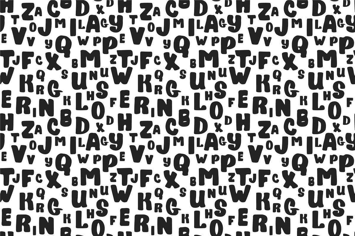 Alphabet letters seamless patterns, a Pattern Graphic by Tumana_Net