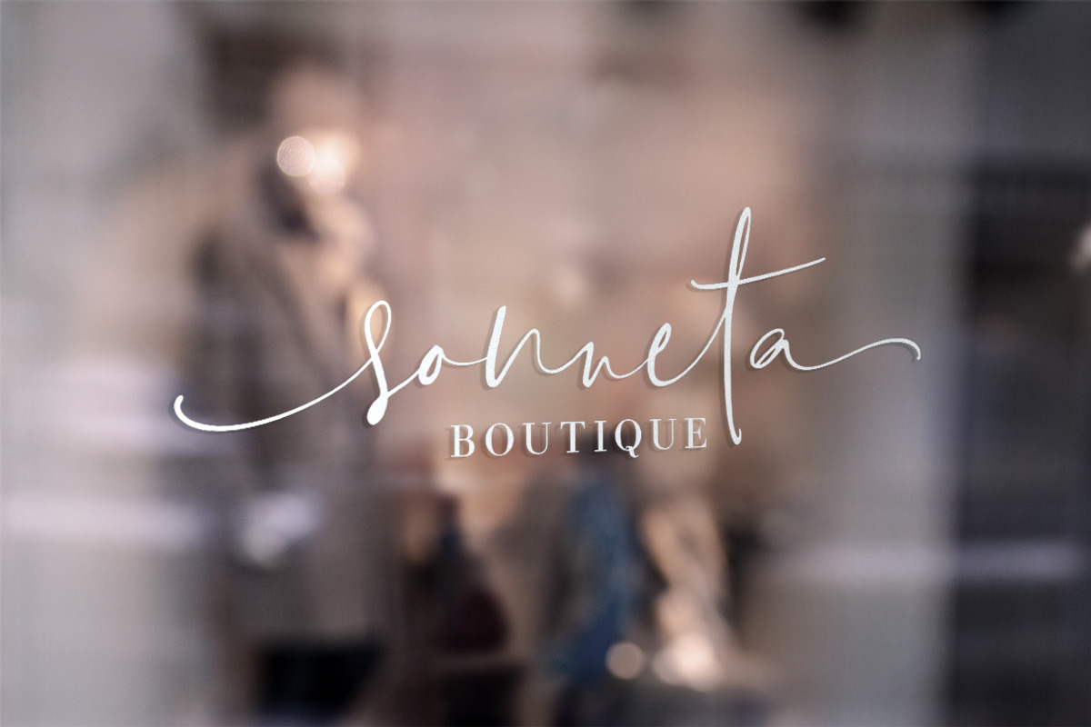 Sonneta Script, a Script Font by DISTRICT 62 STUDIO