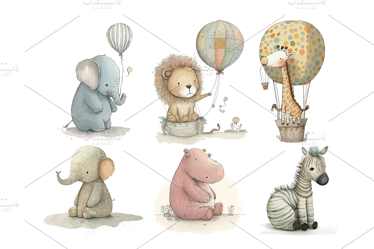 Adorable Illustrated Baby Animals, a Person Illustration by ZinetroN