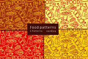 Food seamless patterns, a Pattern Graphic by Oleg Tokarev Art