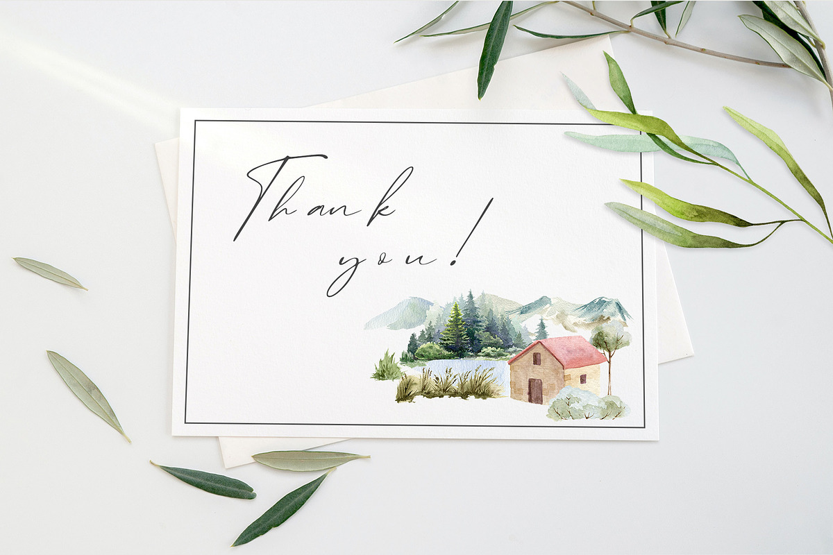 Download Pond Spring Flower Watercolor Collection Set
