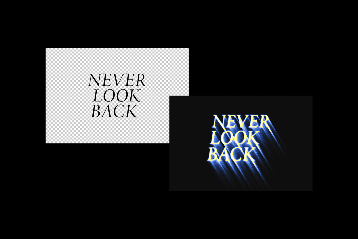 Rushing Text Effect, a Layer Style Add-On by Design Squad