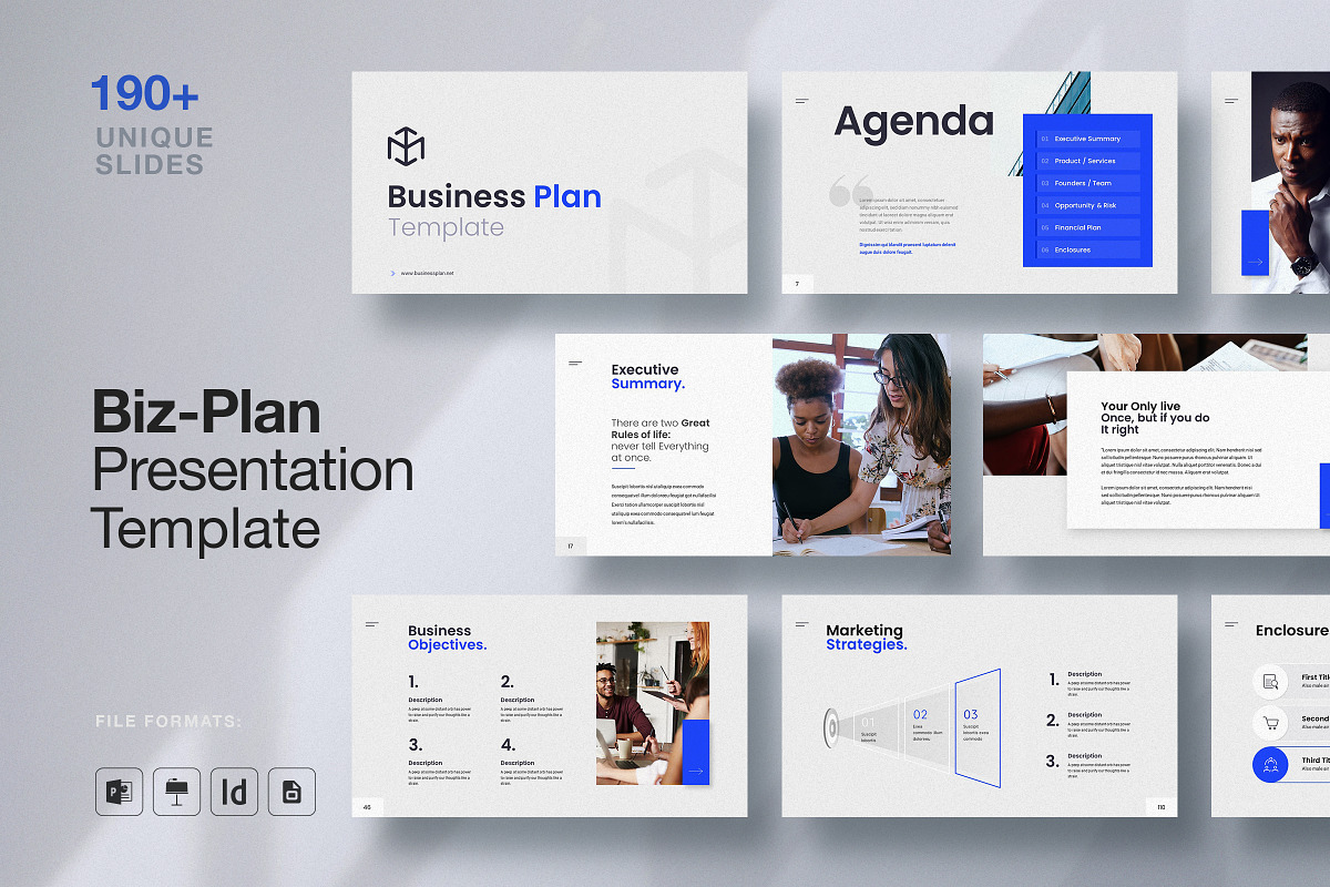 Business Plan PowerPoint Template, a Presentation Template by ...