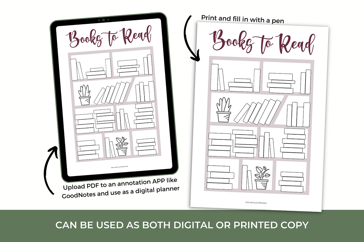 Book Journal - Printable | Creative Market