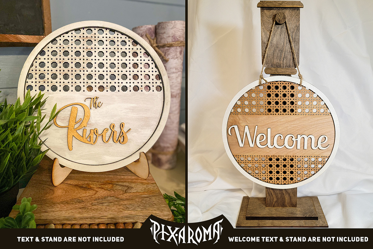 Rattan Pattern Bundle - Cut Files, an Illustration by pixaroma