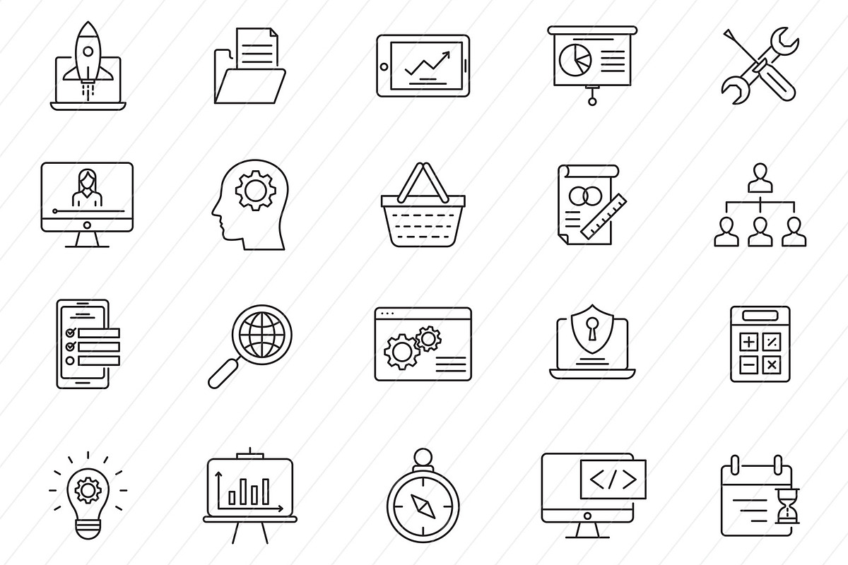 80 Design & Development Icons, an Icon by Graphic Pear