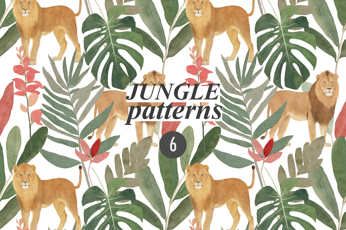 Jungle Patterns, a Pattern Graphic by TheCuteShop