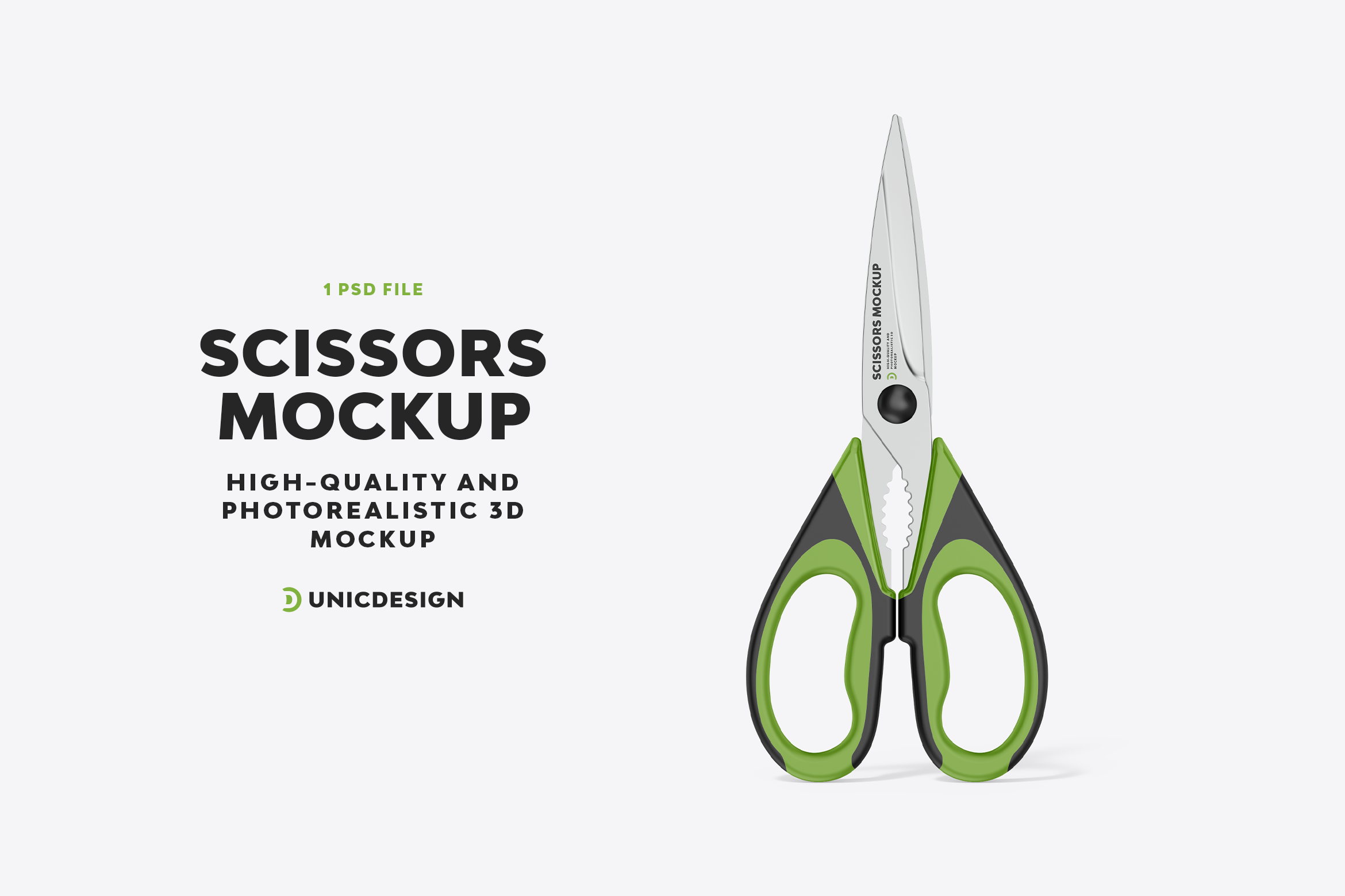 Scissors Mockup, a Product Mockup by UnicDesign