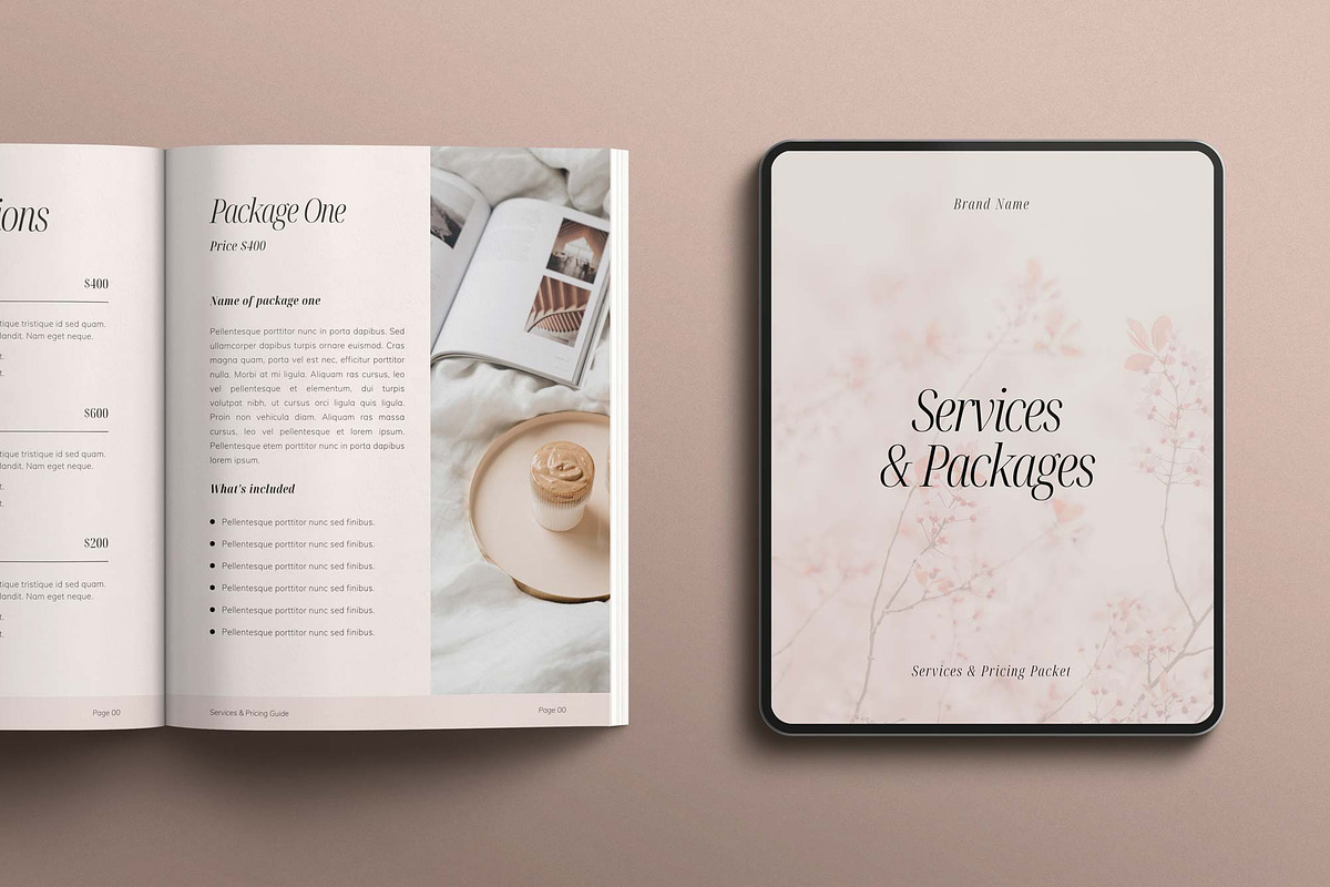 Services & Pricing Guide Template, a Magazine Template by Sierra ...