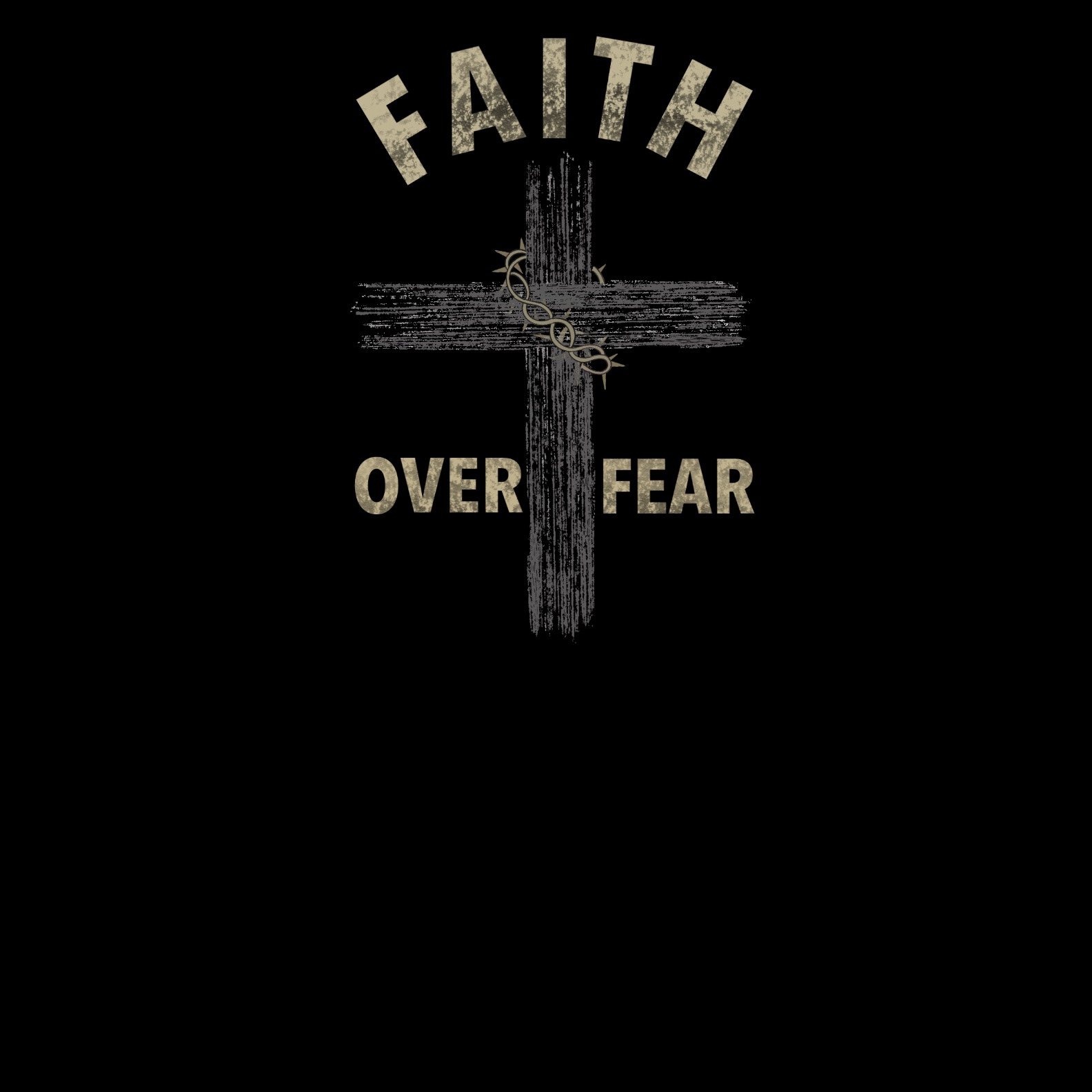 Faith Over Fear Cross PNG | Graphics ~ Creative Market