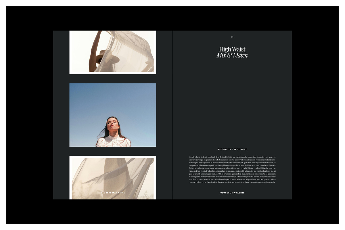 CLOREAL Creative Portfolio, a Magazine Template by Arif Tri Ananta