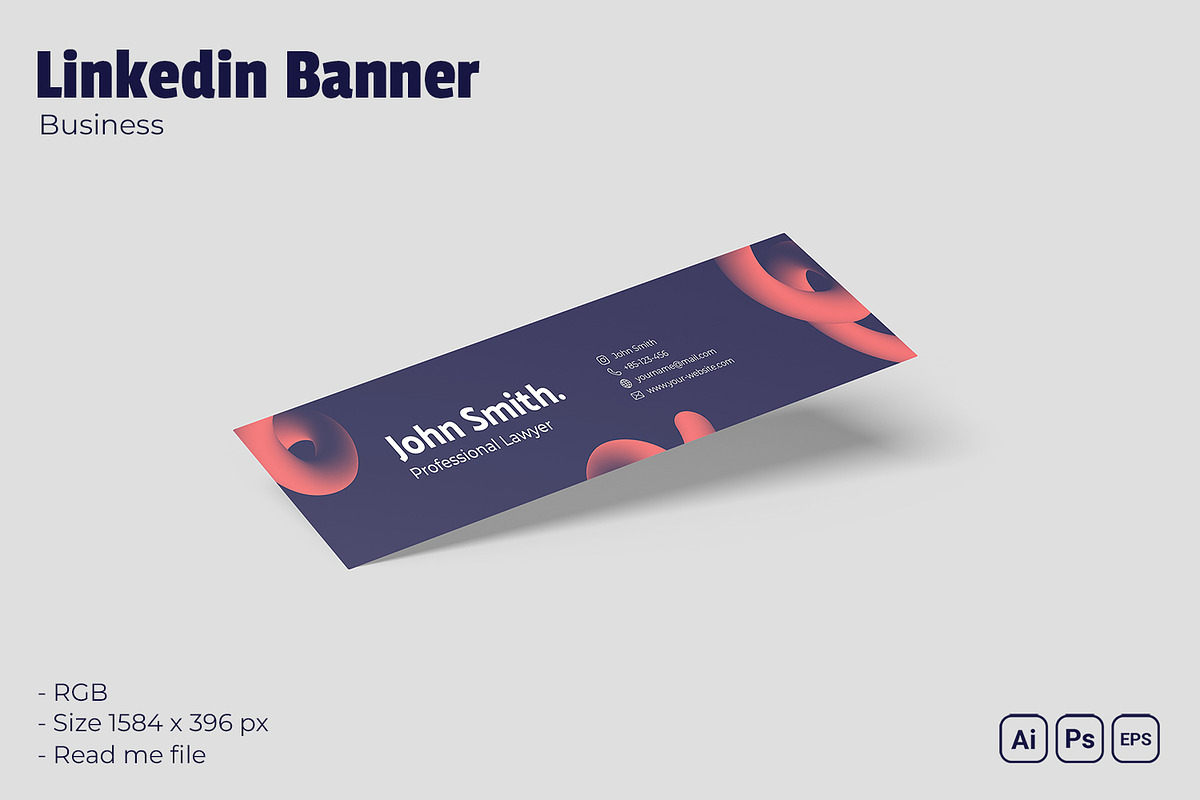 Business LinkedIn Banner, an UI Kit Template by Fannan Studio