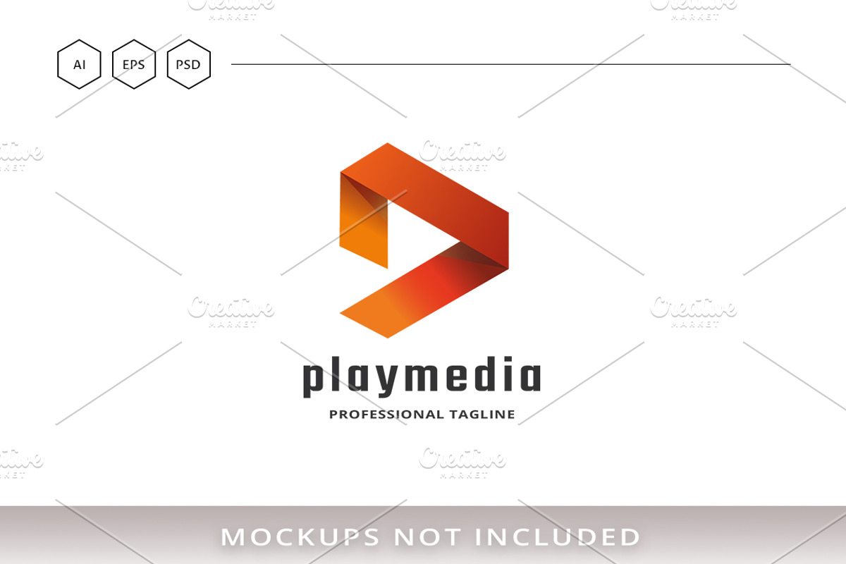 Play Media Letter P Logo, a Branding & Logo Template by Design_Planet