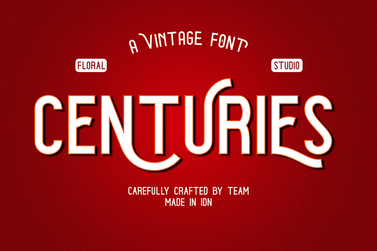 CENTURIES | A VINTAGE FONT, a Font by floral studio