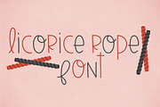 Licorice Rope Hand Lettered Font