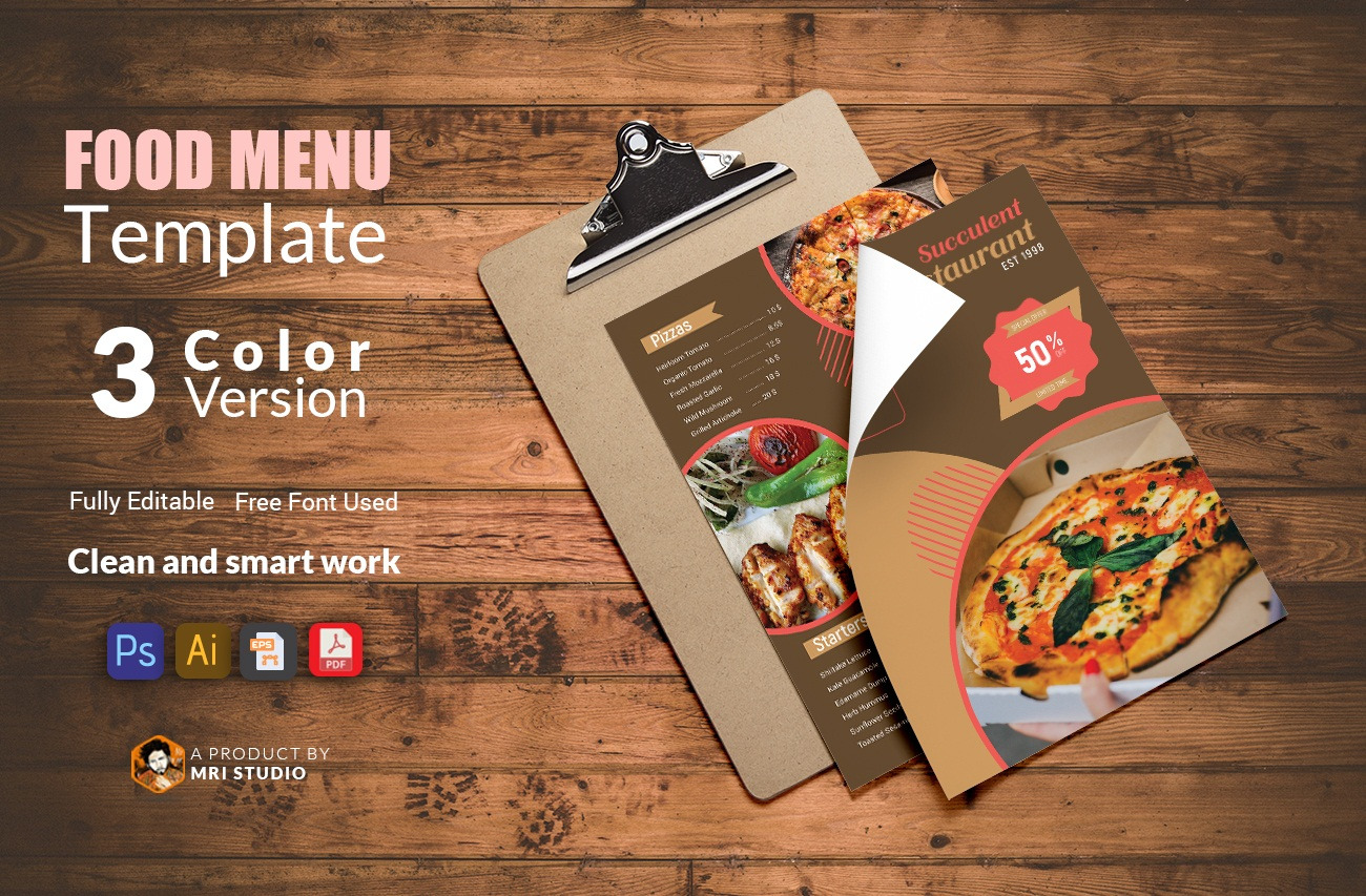 Food Menu Template | Brochure Templates ~ Creative Market