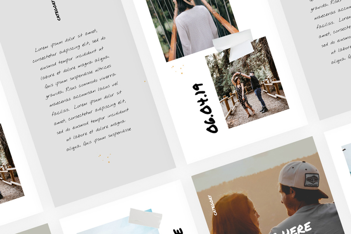 Collage Instagram Story Kit, a Social Media Template by QuixoticDesignCo