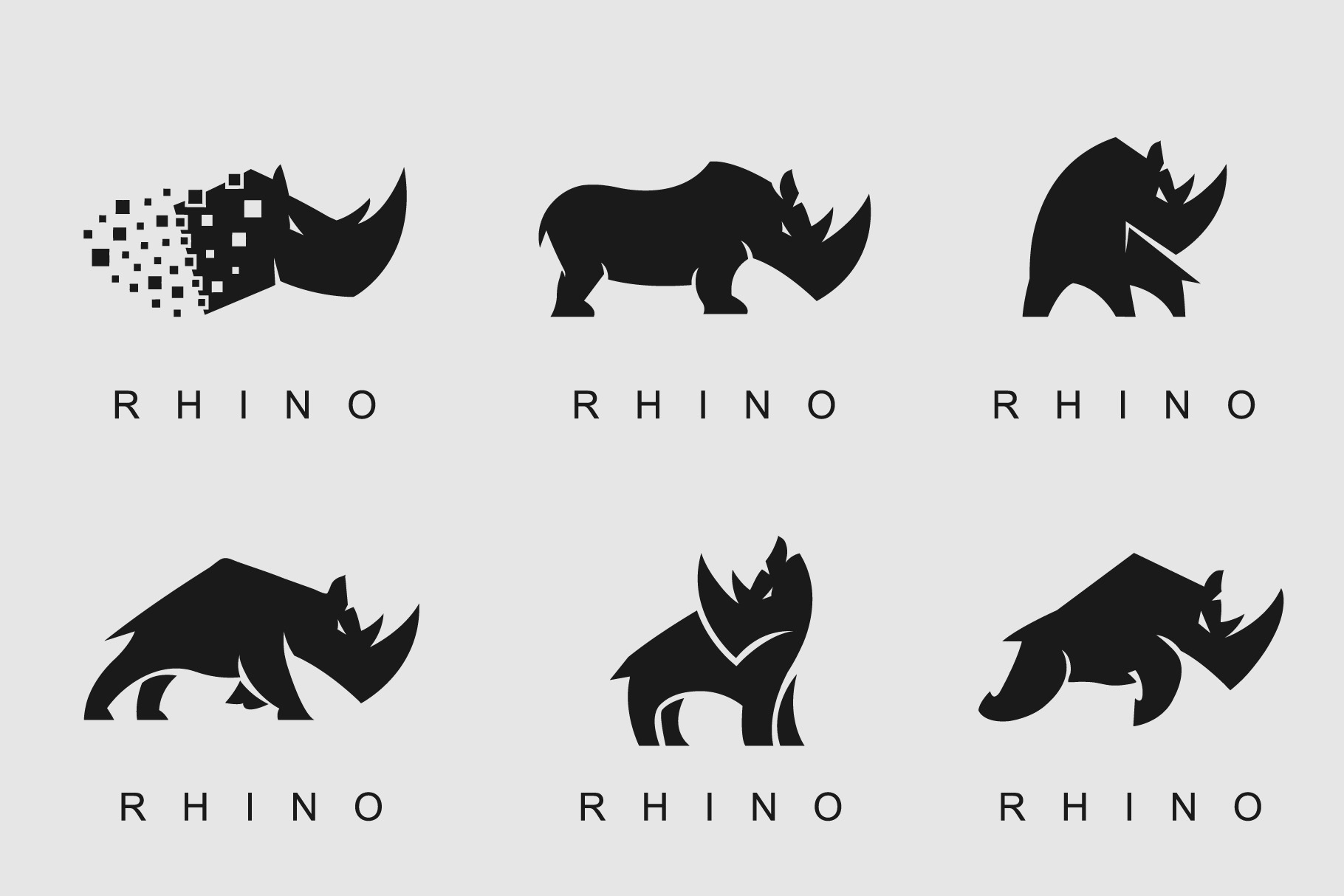 Rhino Logos, a Branding & Logo Template by Usman