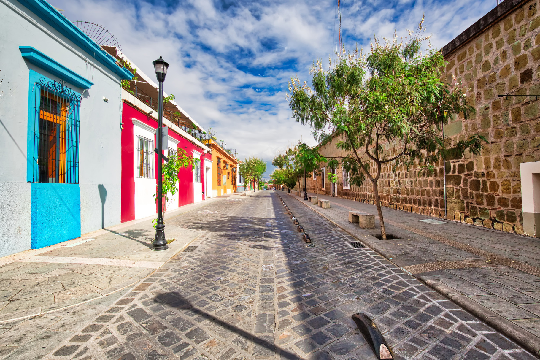 Scenic oaxaca streets featuring oaxaca, colorful buildings, and ...