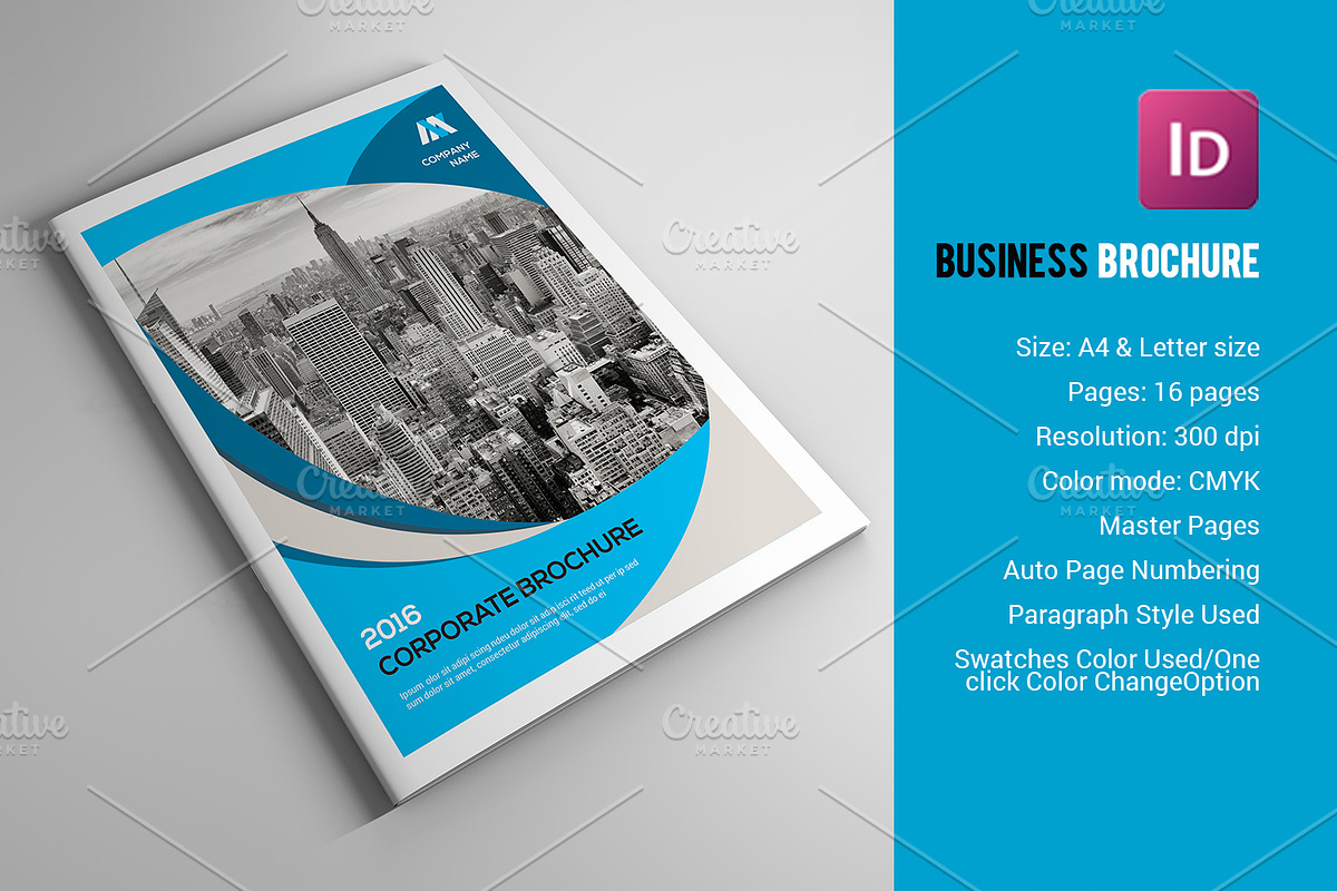 InDesign Business Brochure-V534, a Brochure Template by Template Shop