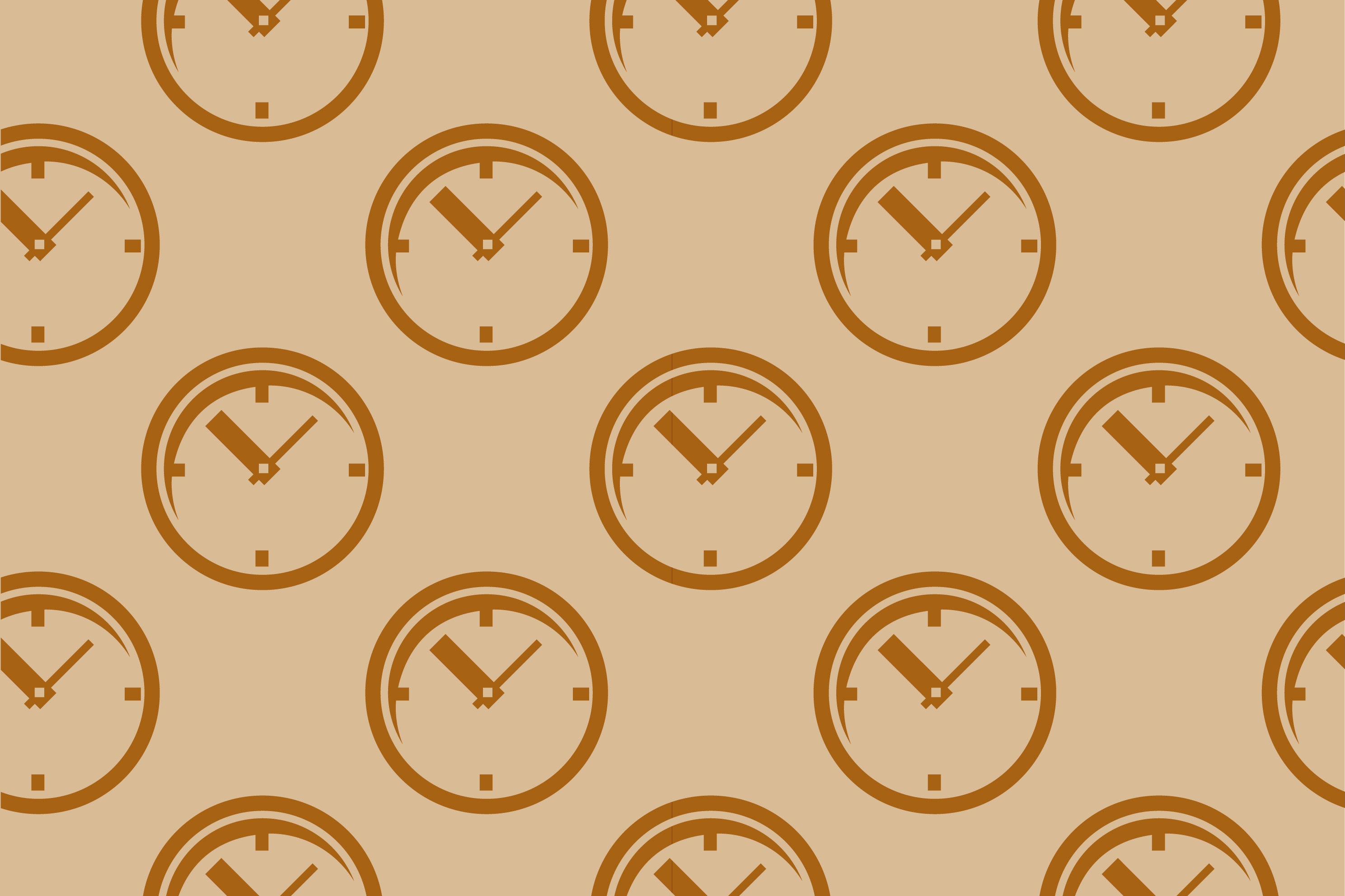 Clock. Seamless pattern Vector | Object Illustrations ~ Creative Market