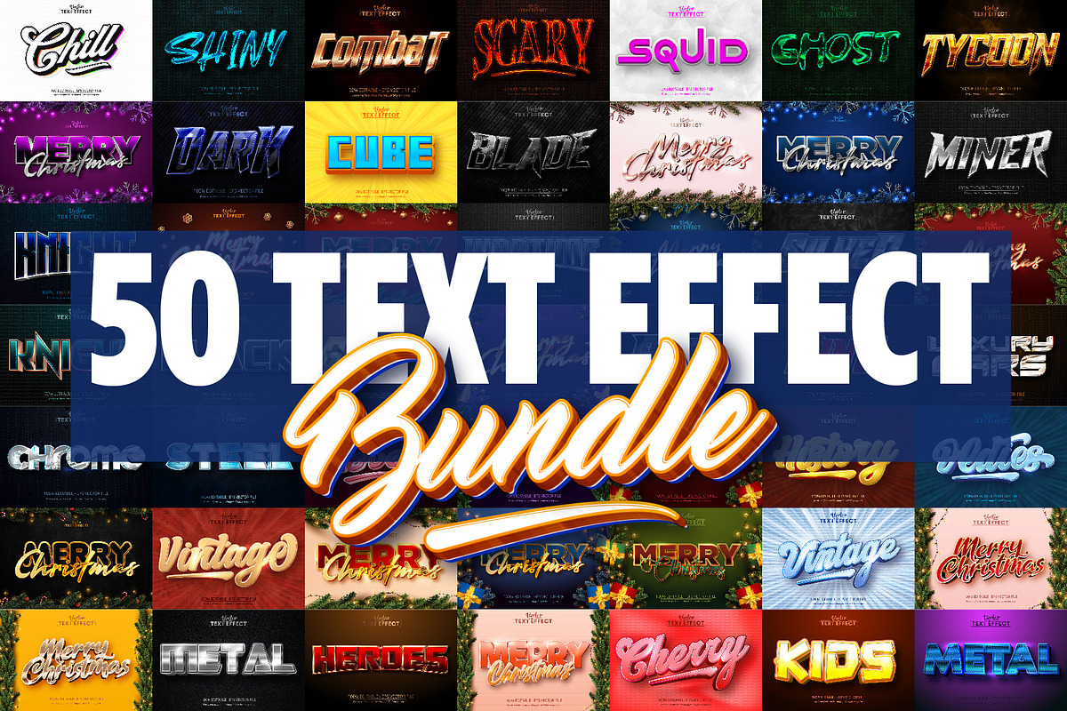 Editable text effect bundle vol.5
