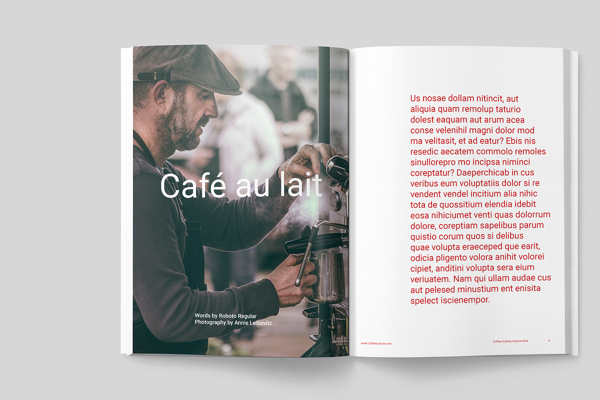 COFFEE CULTURE MAGAZINE, a Magazine Template by MashMish Studio