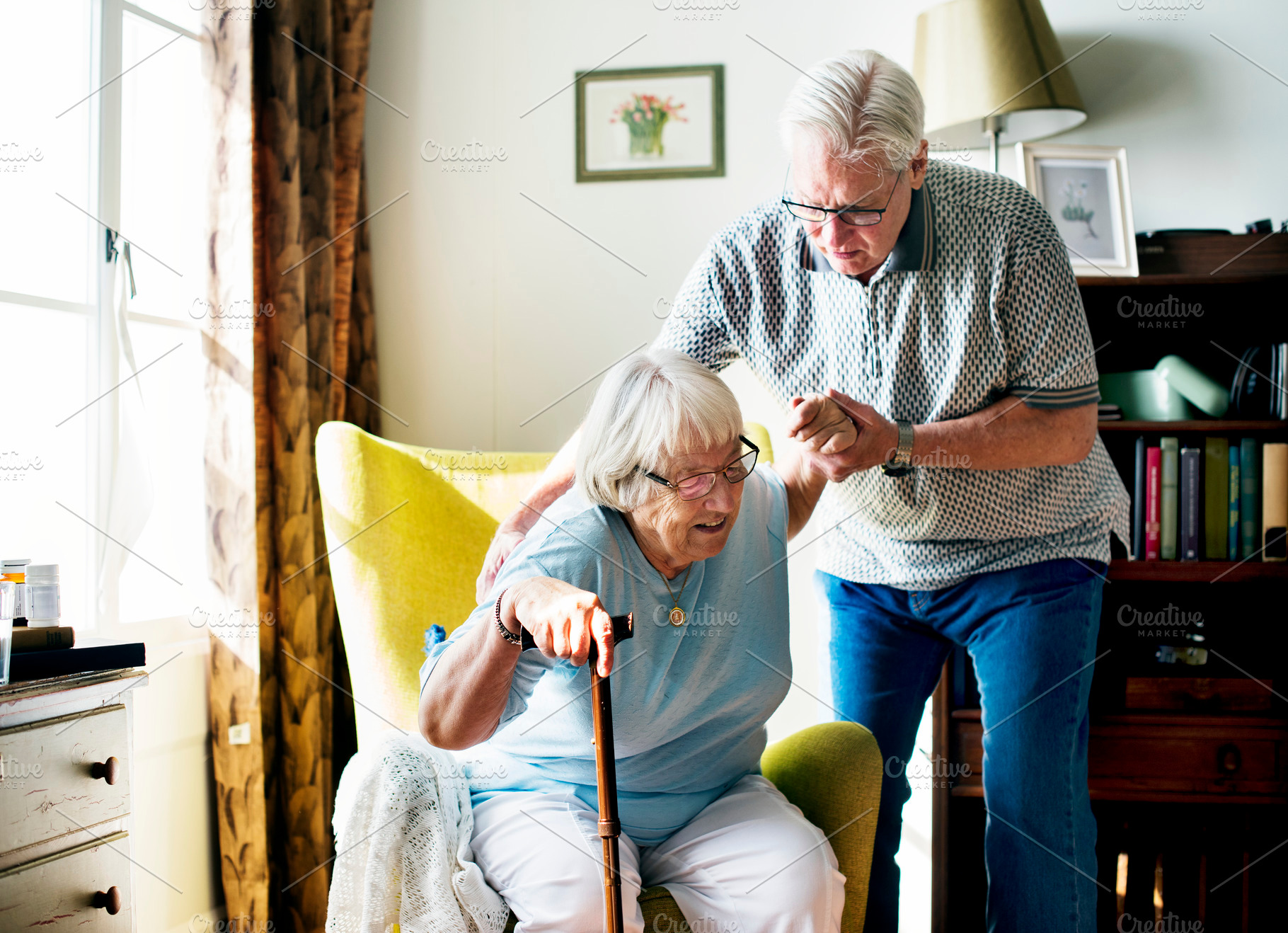 Senior man helping senior woman, a Person Photo by rawpixel | Creative ...