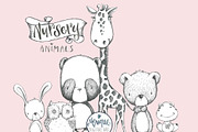 B&W Animals Clipart, an Animal Illustration by Monique Digital Art