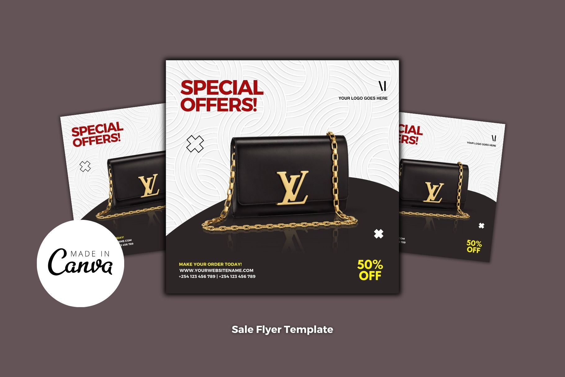 Handbag Fashion Sales Flyer Template, a Social Media Template by MK ...