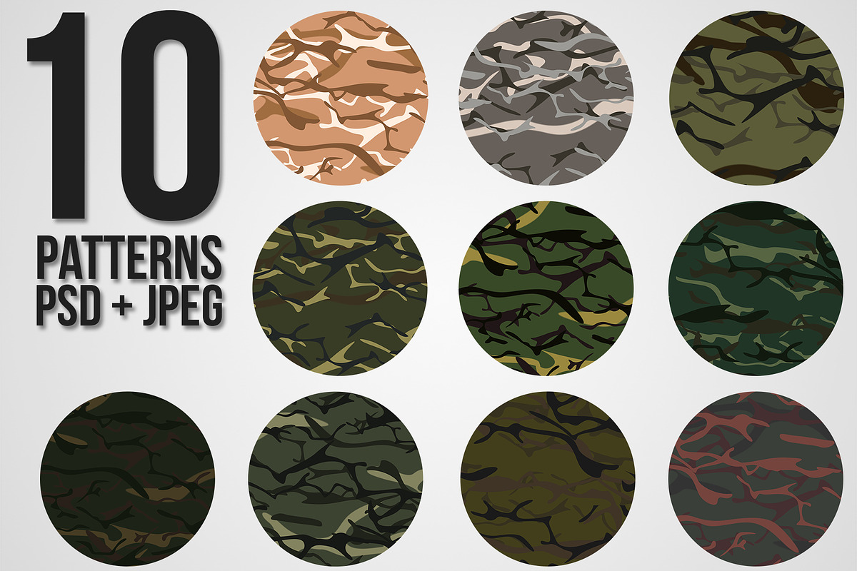 Russia Worm Camouflage Patterns, a Pattern Graphic by 3Y_Design ...