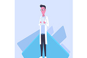 Scientist laboratory. Male in lab | Education Illustrations ~ Creative ...