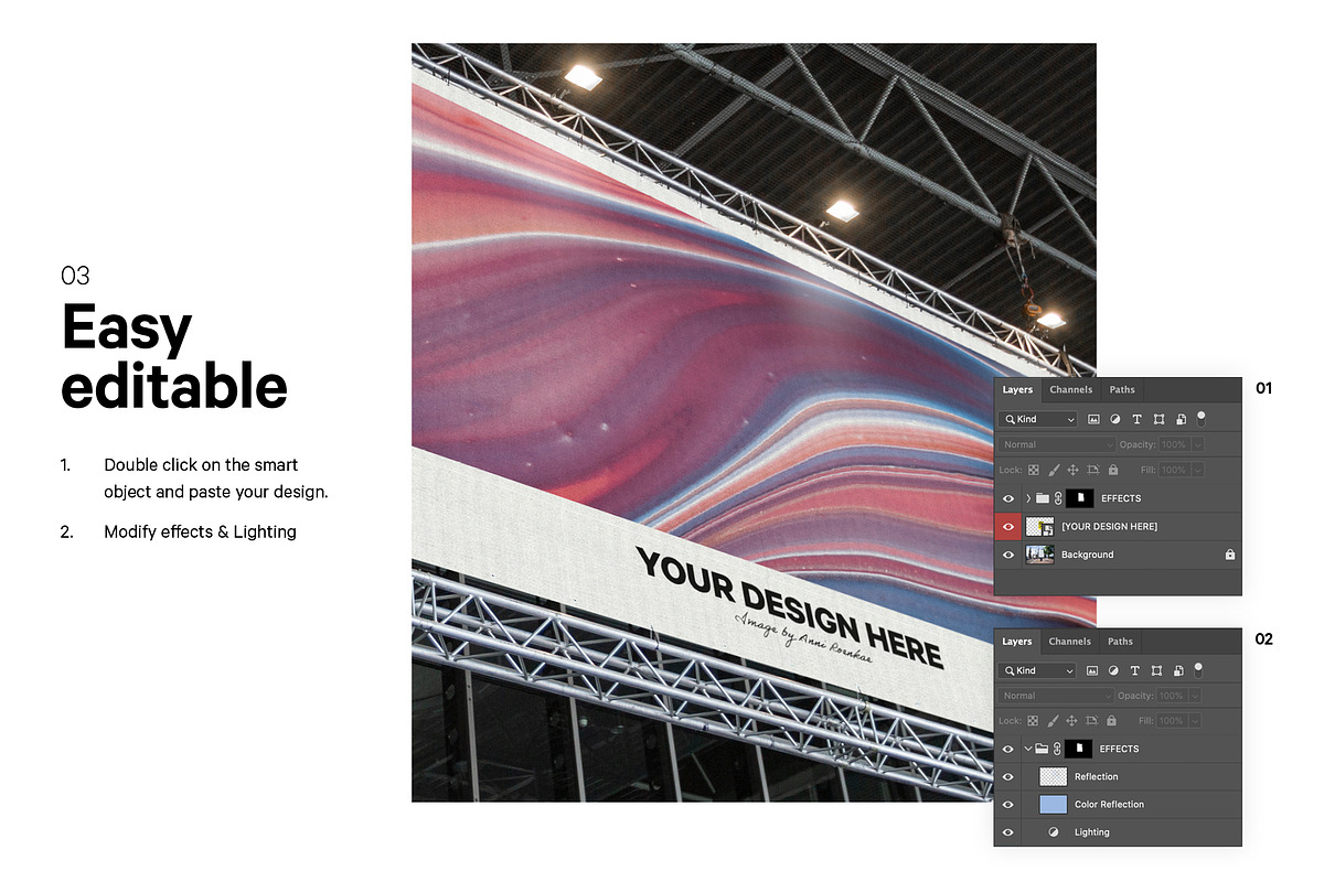 Event Frame Banner Mockup, a Print Template by HAZARD MOCKUPS