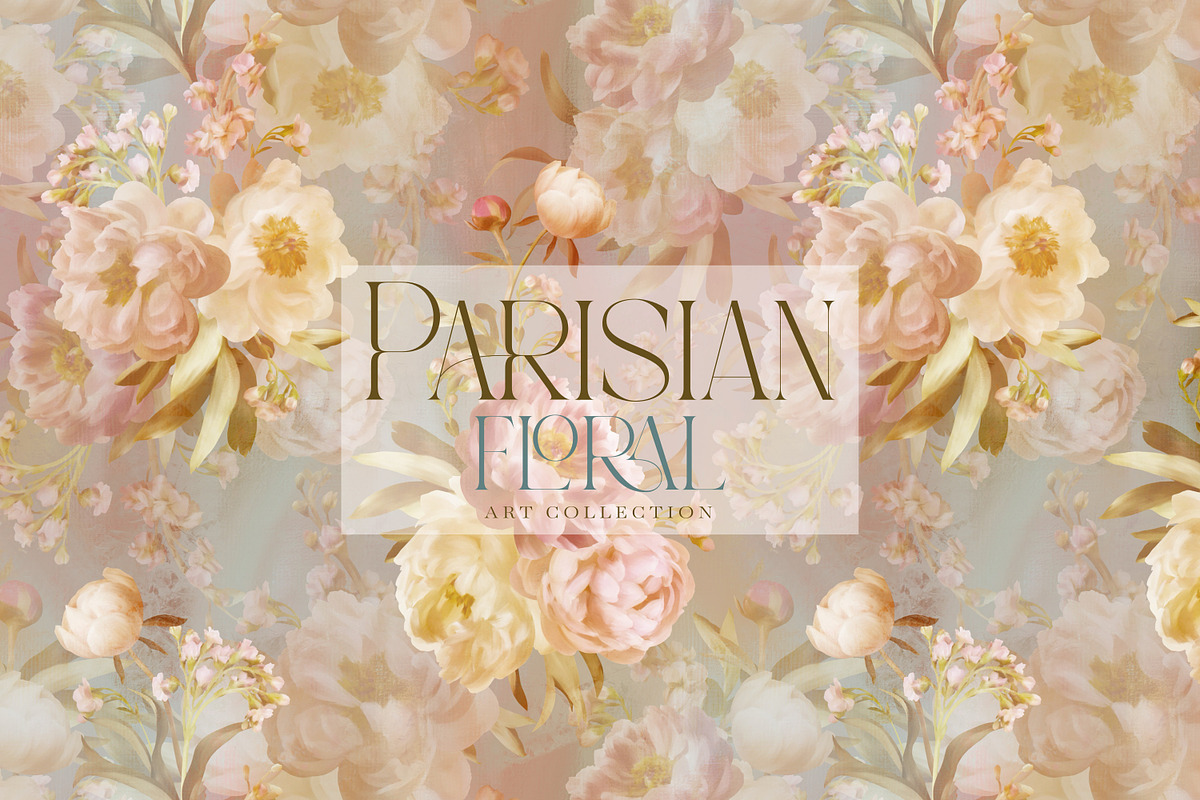 Parisian Floral Art Collection, a Decorative Illustration by Eclectic ...