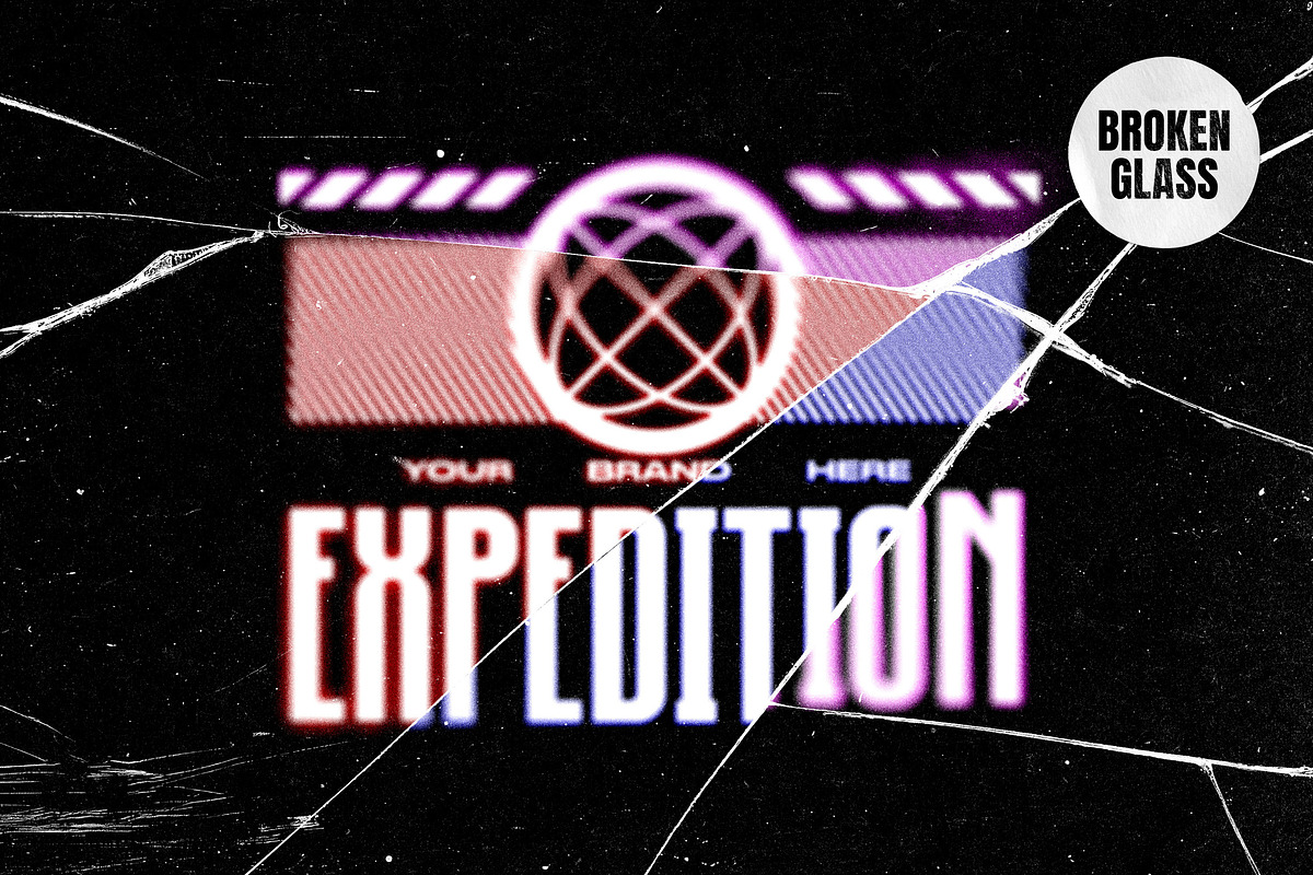 Broken Glass Text Effect, a Layer Style Add-On by Design Squad